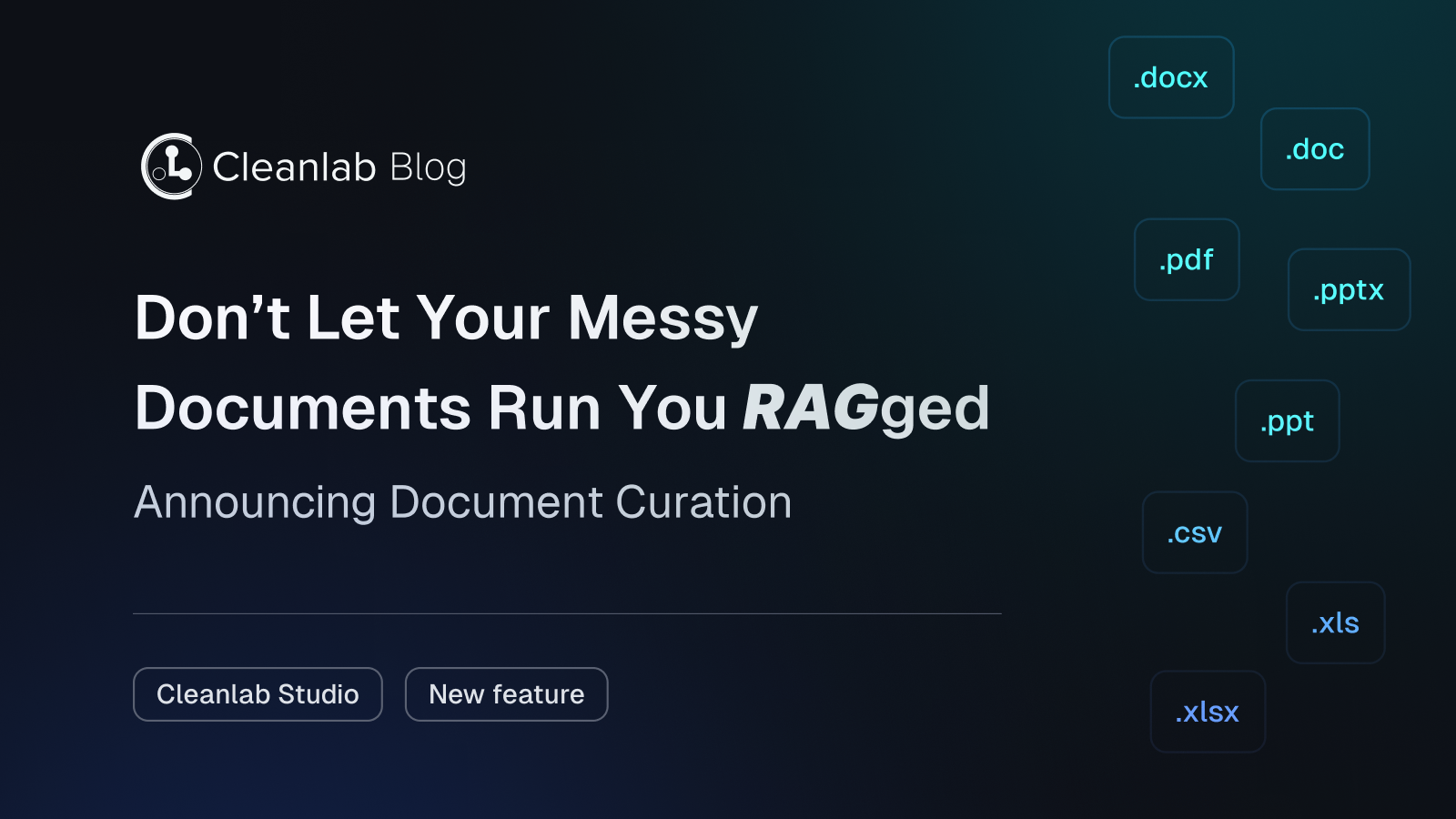 Curate large scale document collections - Cleanlab
